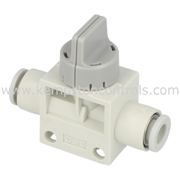 SMC VHK2A-06F-06FL SMC 2 PORT FINGER VALVE, FOR Ø 6MM OD TUBING, WITH L ...
