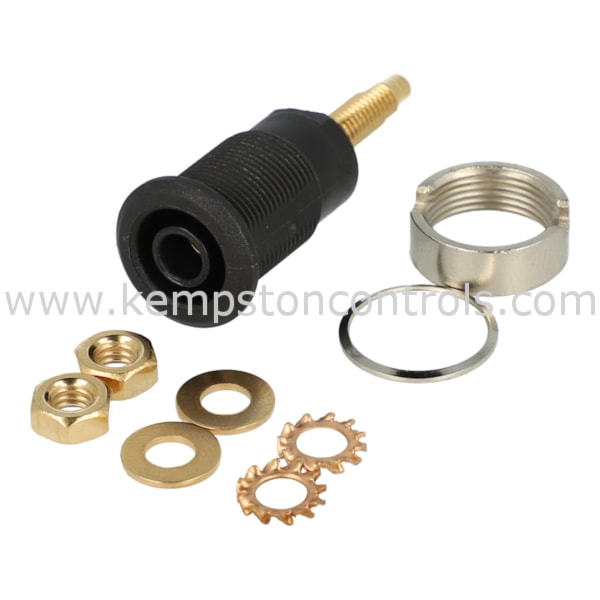 Staubli 23.3020-21 STAUBLI BLACK FEMALE PANEL MOUNT SOCKET, 1000V, 32A ...