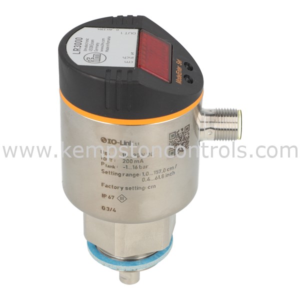 IFM LR3000 IFM CONTINUOUS LEVEL SENSOR (GUIDED WAVE RADAR) 3/4" BSP ...