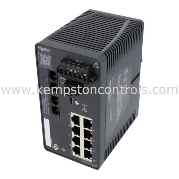 Schneider MCSESM103F2CU0 SCHNEIDER MODICON MANAGED SWITCH, 8 PORTS FOR ...