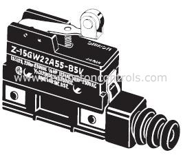 Omron Z-15GW22A55-B5V BASIC SWITCH, SHORT HINGE ROLLER LEVER | Kempston Controls