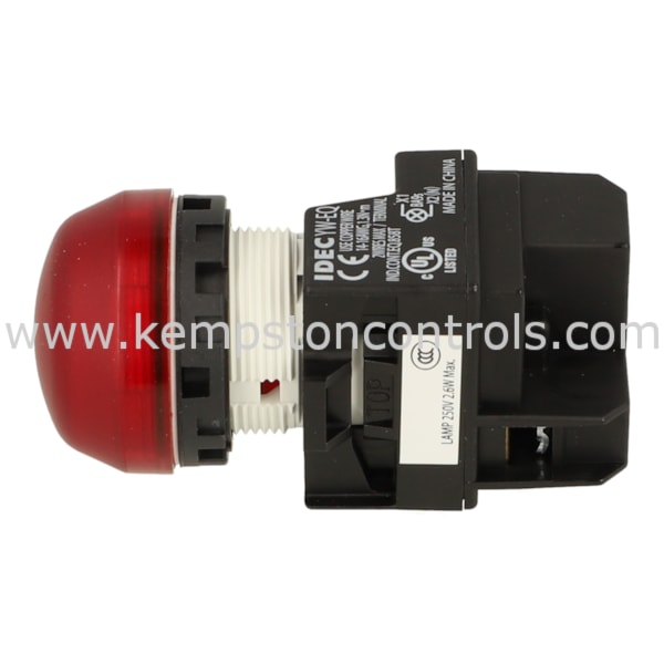 IDEC YW1P-2EQH-R IDEC PILOT LIGHT, RED, Ø22, LED, 110VAC/DC, DOME ...
