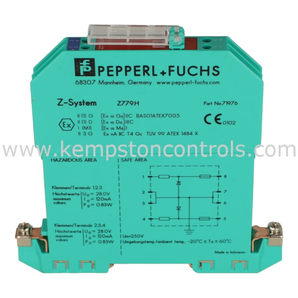 Pepperl + Fuchs Z 779.H P+F ZENER BARRIER | Kempston Controls