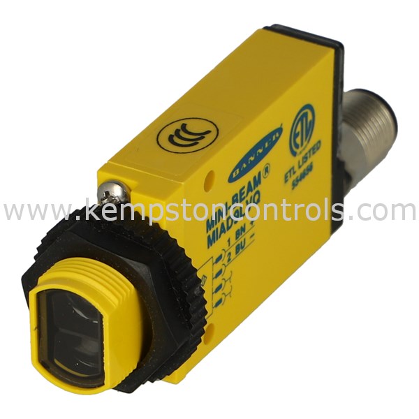 Turck Banner MIAD9LVQ BANNER MINI-BEAM NAMUR: RETRO; RANGE: 5 M; INPUT ...
