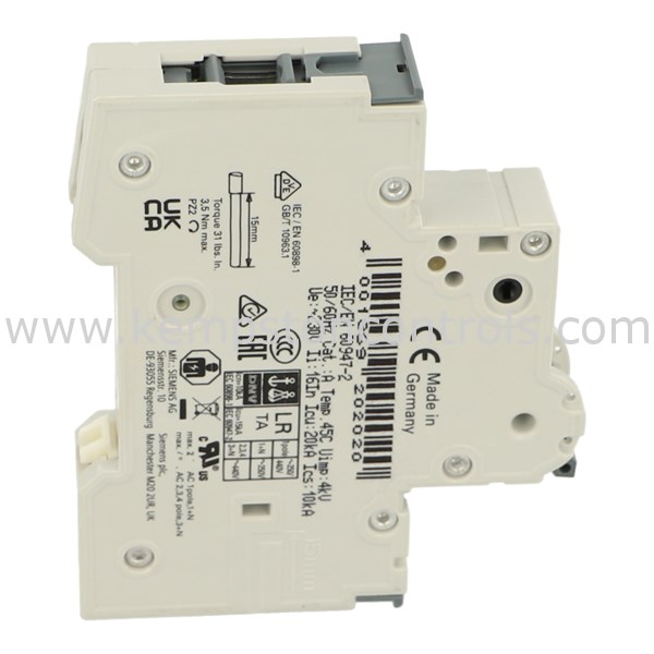 Siemens 5SY4110-8 SIEMENS MINIATURE CIRCUIT BREAKER 230/400 V 10KA, 1 ...
