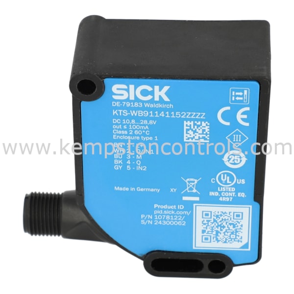 Sick KTS-WB91141152ZZZZ SICK CONTRAST SENSOR, 13MM RANGE, LED RGB ...