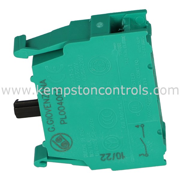 Bernstein PL004002 BERNSTEIN PL004002, CONTACT BLOCK, 1NO, 1 POLE ...