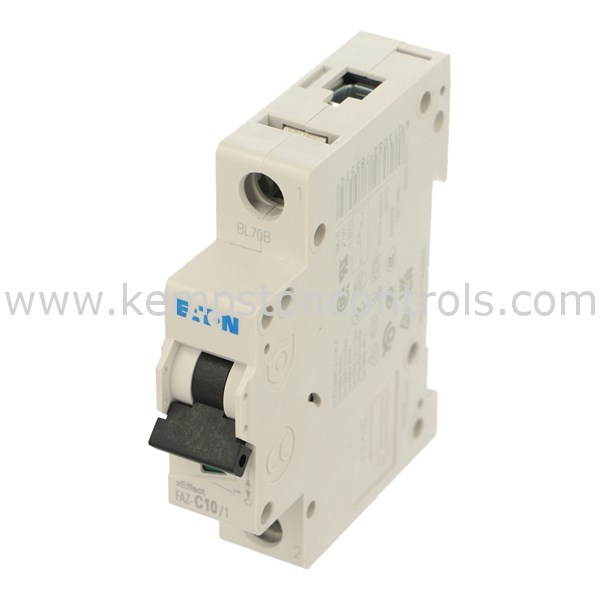 Eaton Moeller FAZ-C10/1 MOELLER MCB, 10A, C-TYPE, SP, 15KA | Kempston Controls