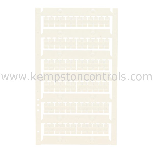 Dinkle TM47 DINKLE 2.5MM DIN RAIL TERMINAL MARKING LABEL, BLANK, 72 PER ...