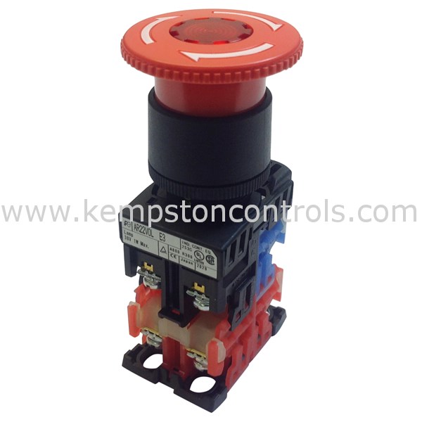 Fuji AR22V0L-02E3R E STOP ILLUMINATED PUSH-LOCK TURN-RESET (SOFT-TOUCH ...