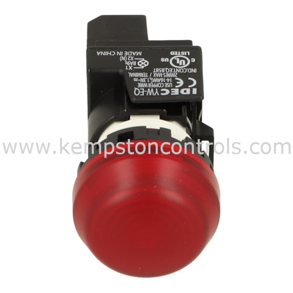 IDEC YW1P-2EQH-R IDEC PILOT LIGHT, RED, Ø22, LED, 110VAC/DC, DOME ...