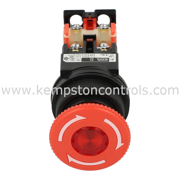 Fuji AR30V5L-11E3R FUJI E-STOP, PUSH LOCK TURN RESET 40MM WITH WHITE ...