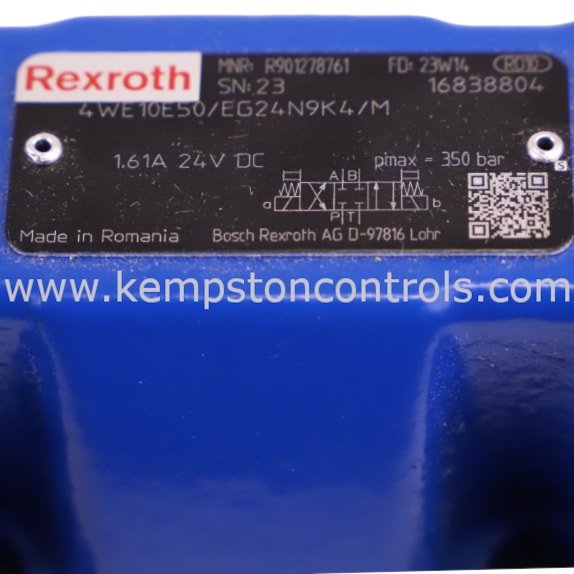 Bosch R901278761 BOSCH DIRECTIONAL SPOOL VALVE, SIZE 10, SYMBOL E ...