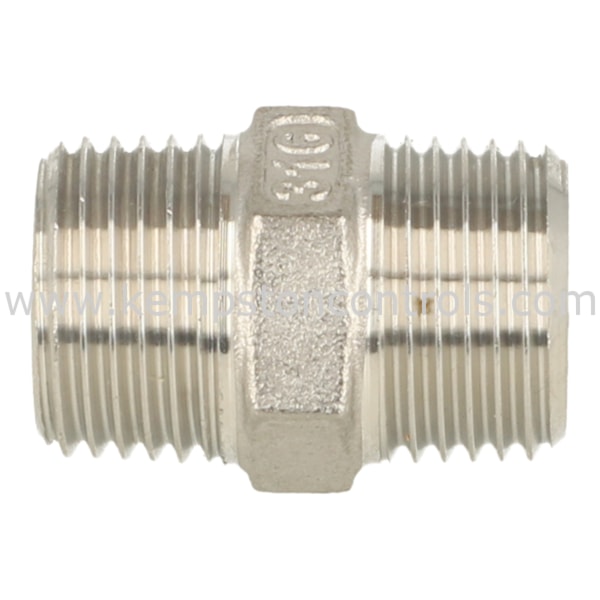 Other HN08 NERO PIPELINE 1/2" BSPT M/M HEX NIPPLE 150LB 316SS | Kempston Controls