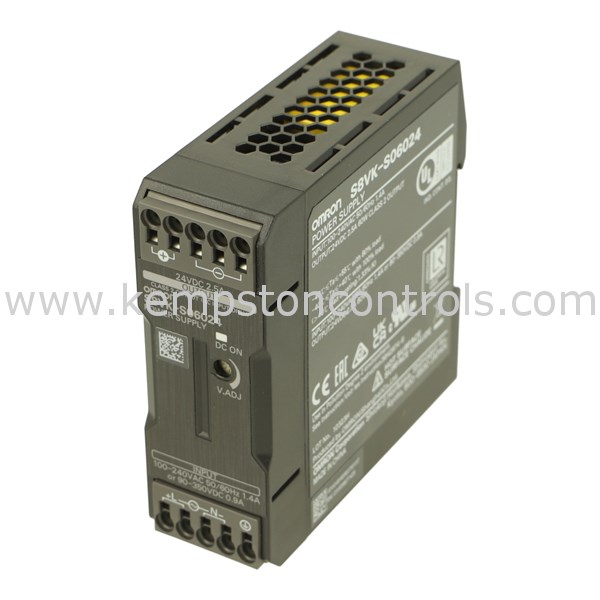 Omron S8VK-S06024 OMRON BOOK TYPE POWER SUPPLY,DIN RAIL MOUNTED PUSH IN TERMINAL 24VDC ...