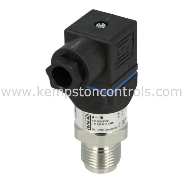 WIKA 46942502 WIKA PRESSURE TRANSMITTER MODEL A-10, 316;. 0.5% BFSL ...