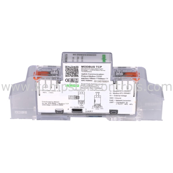 WAGO 879-9000 WAGO COMMUNICATION MODULE, MODBUS TCP, RJ-45, RS-485 ...