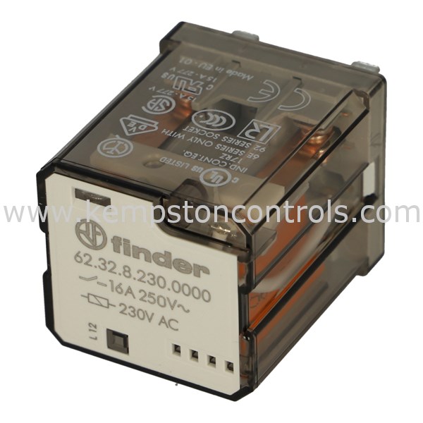 Finder 62.32.8.230.0000 FINDER 16A 2P C/O 230VAC RELAY | Kempston Controls