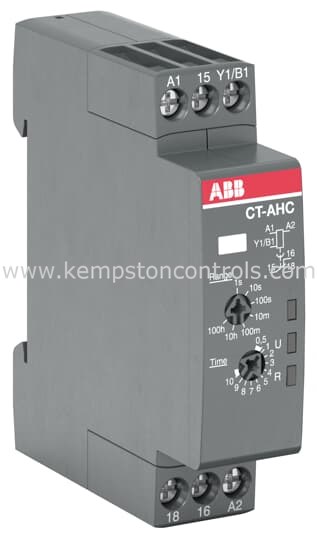 ABB 1SVR508110R0000 ABB CT-AHC.12 TIME RELAY, OFF-DELAY, .05S-100H RANGE, 1CO, 24-48VDC/24 ...