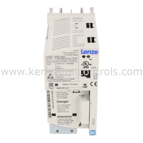 Lenze E82EV251K2C LENZE E82EV251K2C INVERTER 8200 VECTOR | Kempston ...
