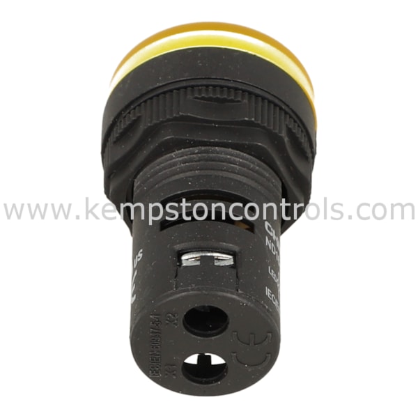 CHINT ND16Y12 CHINT LED INDICATOR, AC/DC, TELLOW, 12 V. | Kempston Controls