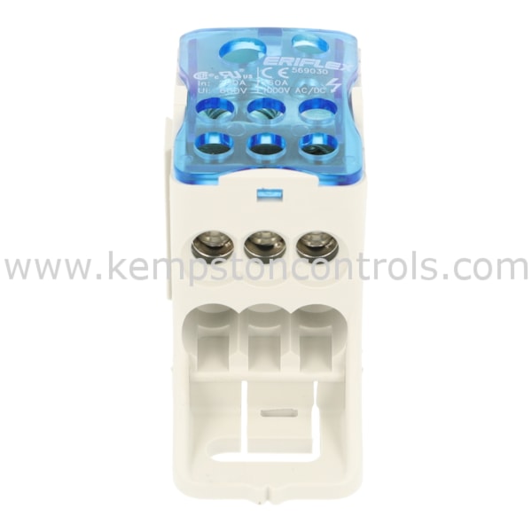 Erico 569030 ERICO 160A SINGLE POLE DISTRIBUTION BLOCK IP20 | Kempston ...