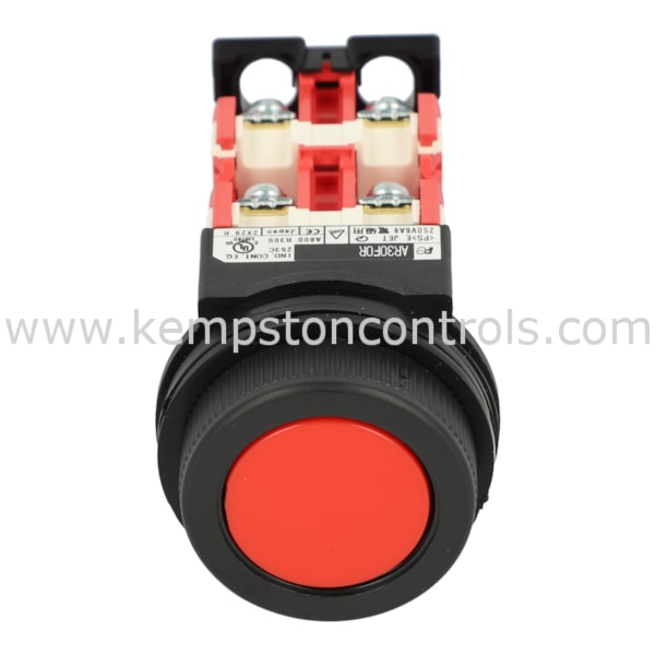 Fuji AR30F0R-22R FUJI PUSHBUTTON FLUSH ROUND HEAD 2NO+2NC AUX RED ...
