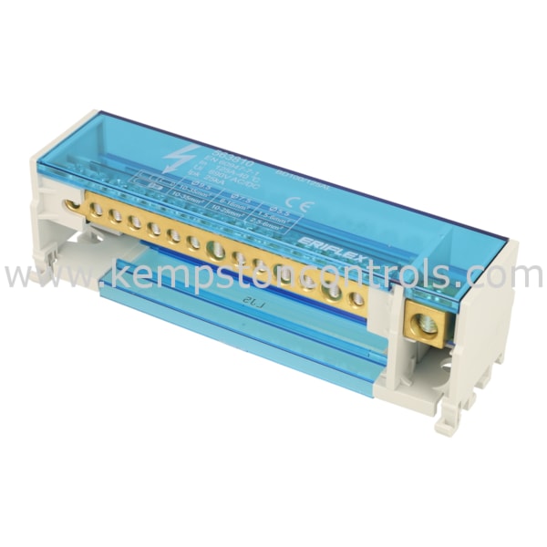 Erico 563810 ERICO 2 POLE DISTRIBUTION BLOCK 125 AMP, 14 OUTPUT ...
