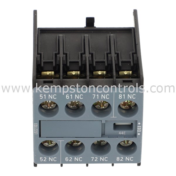 Siemens 3RH2911-1GA04 SIEMENS AUXILIARY SWITCH ON THE FRONT, 4NC, FOR CONTACTOR RELAYS, SIZE S00 ...