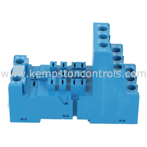 Finder 92.03 FINDER RELAY BASE BLUE, SOCKET, 11 PIN, FOR DIN RAIL ...