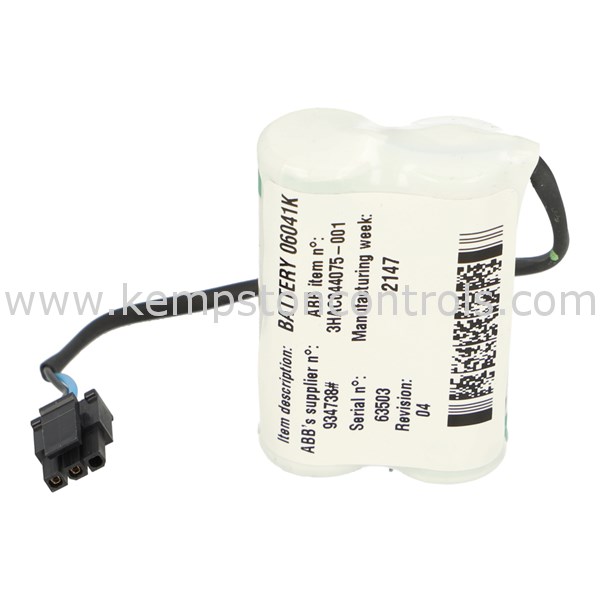 ABB 3HAC044075-001 ABB BATTERY UNIT | Kempston Controls