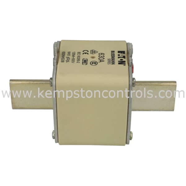 Bussmann 630NHG3B BUSSMANN NH FUSE, 630A, 500V, GG/GL, SIZE 3, FUSE-LINK, LV, IEC, DUAL ...