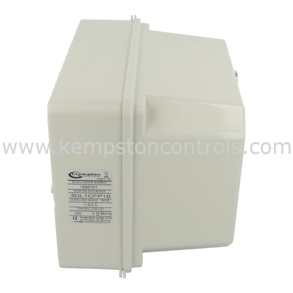 Crompton Controls 3DL1CFP10 CROMPTON CONTROLS DOL STARTER, 230V/1PH ...