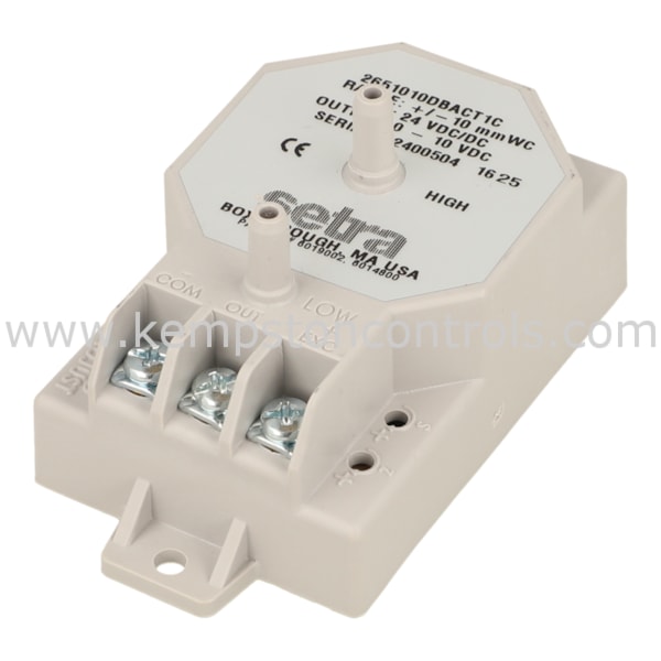 GEMS 2651010DBACT1C GEMS/SETRA BIDIRECTIONAL PRESSURE TRANSDUCER, +/-10 ...
