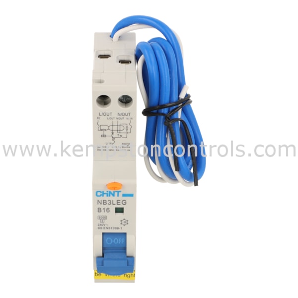 CHINT NB3LEG-B16 CHINT RCBO, TYPE A, 1P+N, B CURVE, 6KA, 30MA, 16A ...