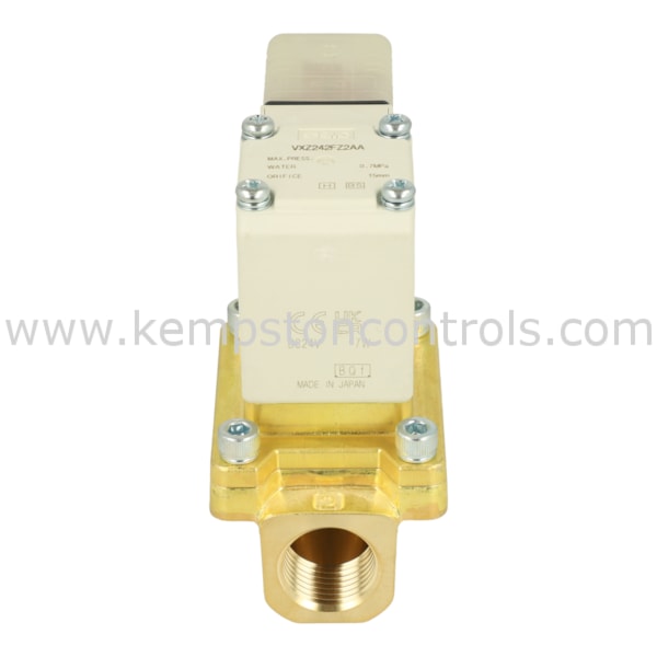 SMC VXZ242FZ2AA SMC PILOT OPERATED 2 PORT SOLENOID VALVE, FOR WATER ...