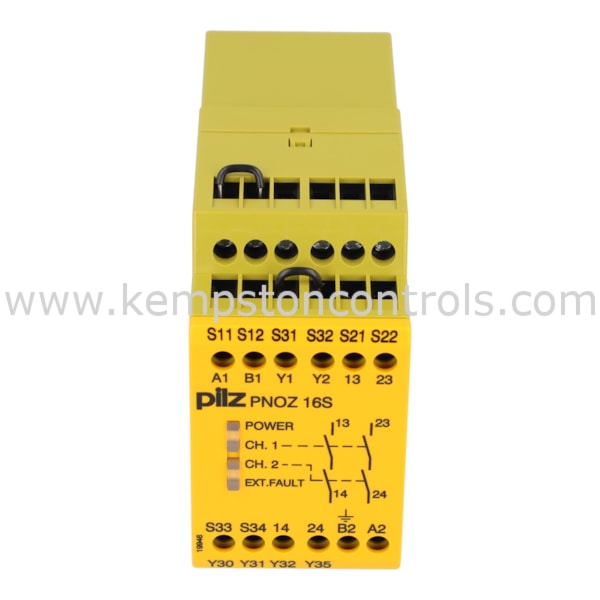 Pilz 774076 PILZ SAFETY RELAY, 1/2 CHANNEL WIRING, 2 NO, 230V AC, 45MM ...