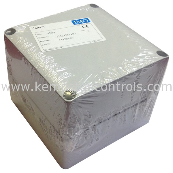 IMO 144E0003 ENCLOSURE, ABS, IP65, (125 X 125 X 100) | Kempston Controls