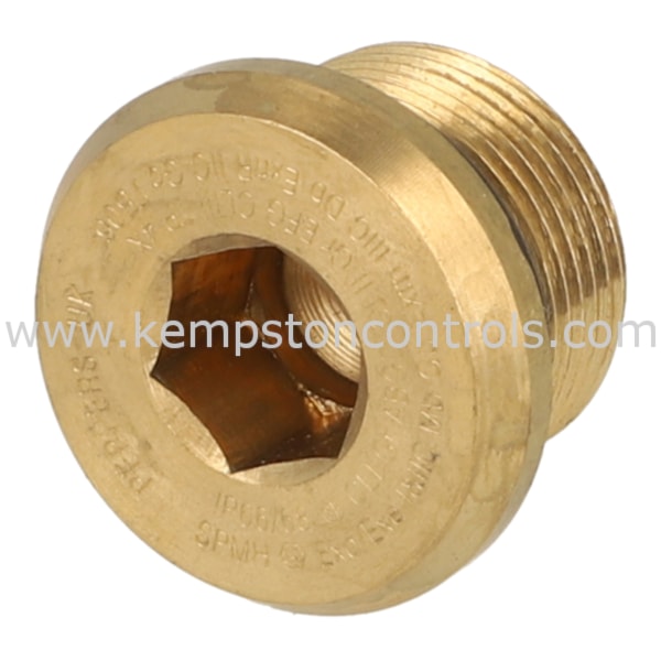 Peppers SPMH1BF/M25 M25 EXD BRASS STOPPING PLUG DOME HEAD, | Kempston ...