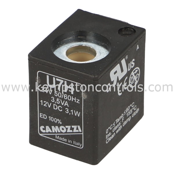 Camozzi U7H CAMOZZI SOLENOID COIL, 24VAC, 12VDC, PPS, 22X22 | Kempston Controls