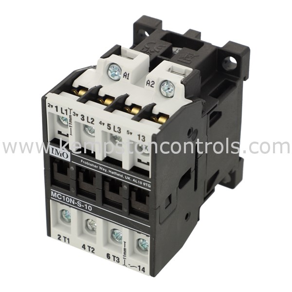 IMO MC10N-S-10110AC IMO CONTACTOR, 3 POLE, OPEN 4KW 10AAC3, 1 NORMALLY OPEN AUXILIARY110V AC ...
