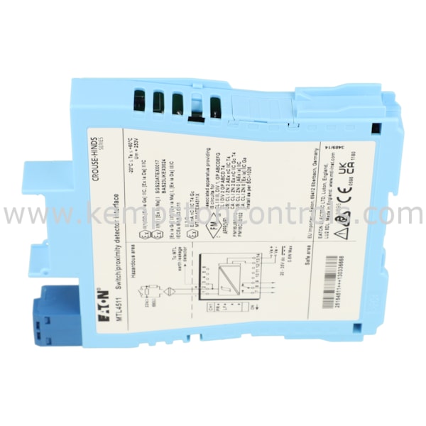 Eaton MTL MTL4511 EATON MTL SWITCH/PROXIMITY DETECTOR INTERFACE,10MS,10W,0.5A,35VDC,ZONE 0,WITH ...