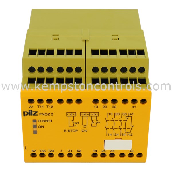Pilz 775850 SAFETY RELAY, 1 CHANNEL WIRING, 3NO, 230V AC, 90MM WIDTH, E ...