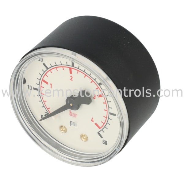 WIKA 9326273 WIKA BOURDON TUBE PRESSURE GAUGE, MODEL 111, 60 PSI, 2ND SCALE BAR, R 1/8 -ISO7X12 ...