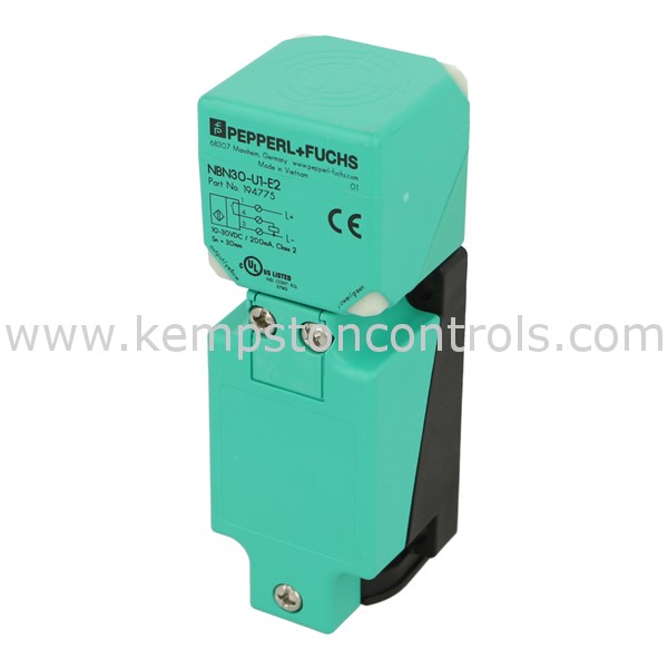 Pepperl + Fuchs NBN30-U1-E2 P+F INDUCTIVE SENSOR, 30MM OPERATING DISTANCE, NO, PNP, 10-30V DC ...