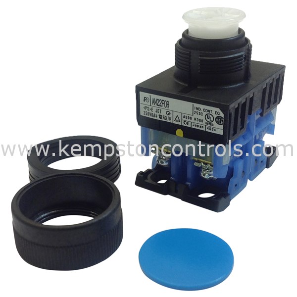 Fuji AM22F0R-30S FUJI PUSHBUTTON FLUSH ROUND HEAD 3NO BLUE | Kempston ...