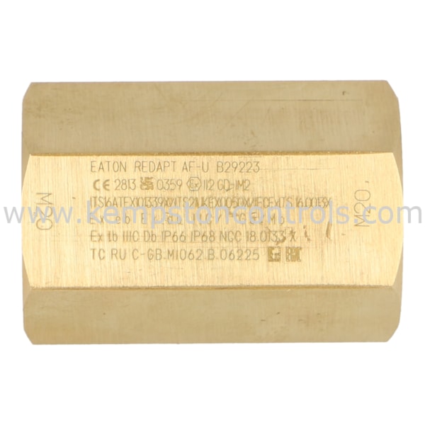 Crouse Hinds AFU100404 FEMALE TO FEMALE M20 ADAPTER BRASS | Kempston ...