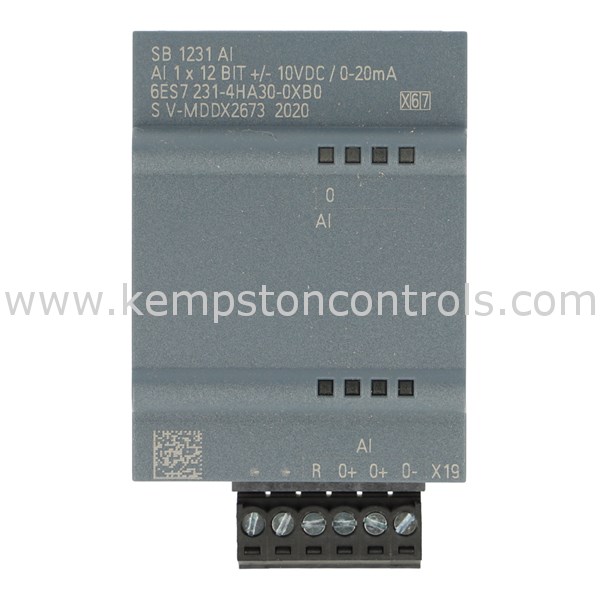 Siemens 6ES7231-4HA30-0XB0 SIEMENS SIMATIC S7-1200, ANALOG INPUT, SB 1231, 1 AI, +/-10 V DC (12 ...
