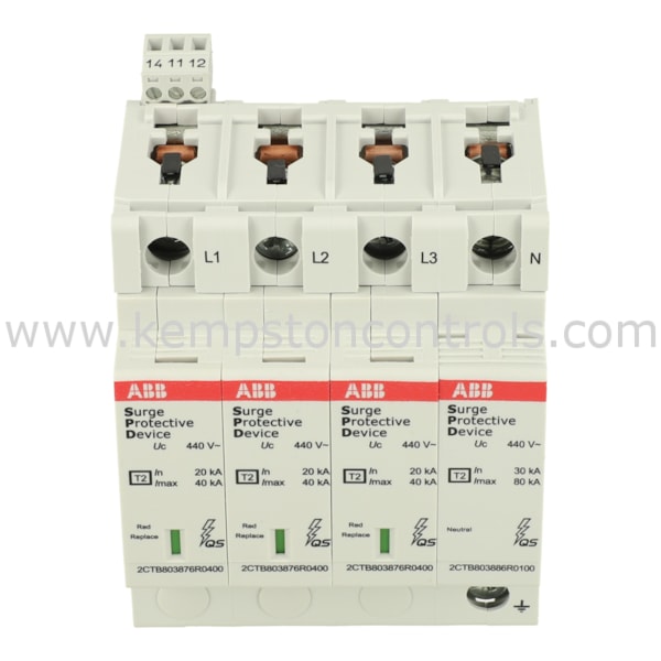 ABB 2CTB803973R1500 ABB SURGE PROTECTIVE DEVICE, TYPE 2, 400VAC, 100KA ...
