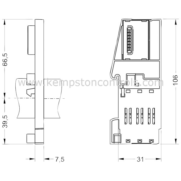 Siemens 6AG1193-4JA00-2AA0 SIEMENS SIPLUS ET200S TERMINATING MODULE -25 ...